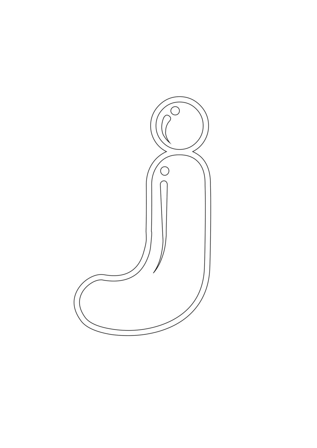 Download Printable Bubble Letter J - Bubble Letters