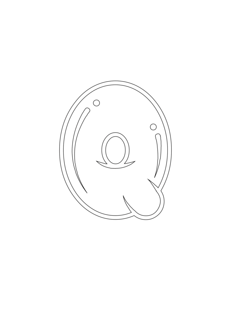 Download Printable Bubble Letter Q - Bubble Letters