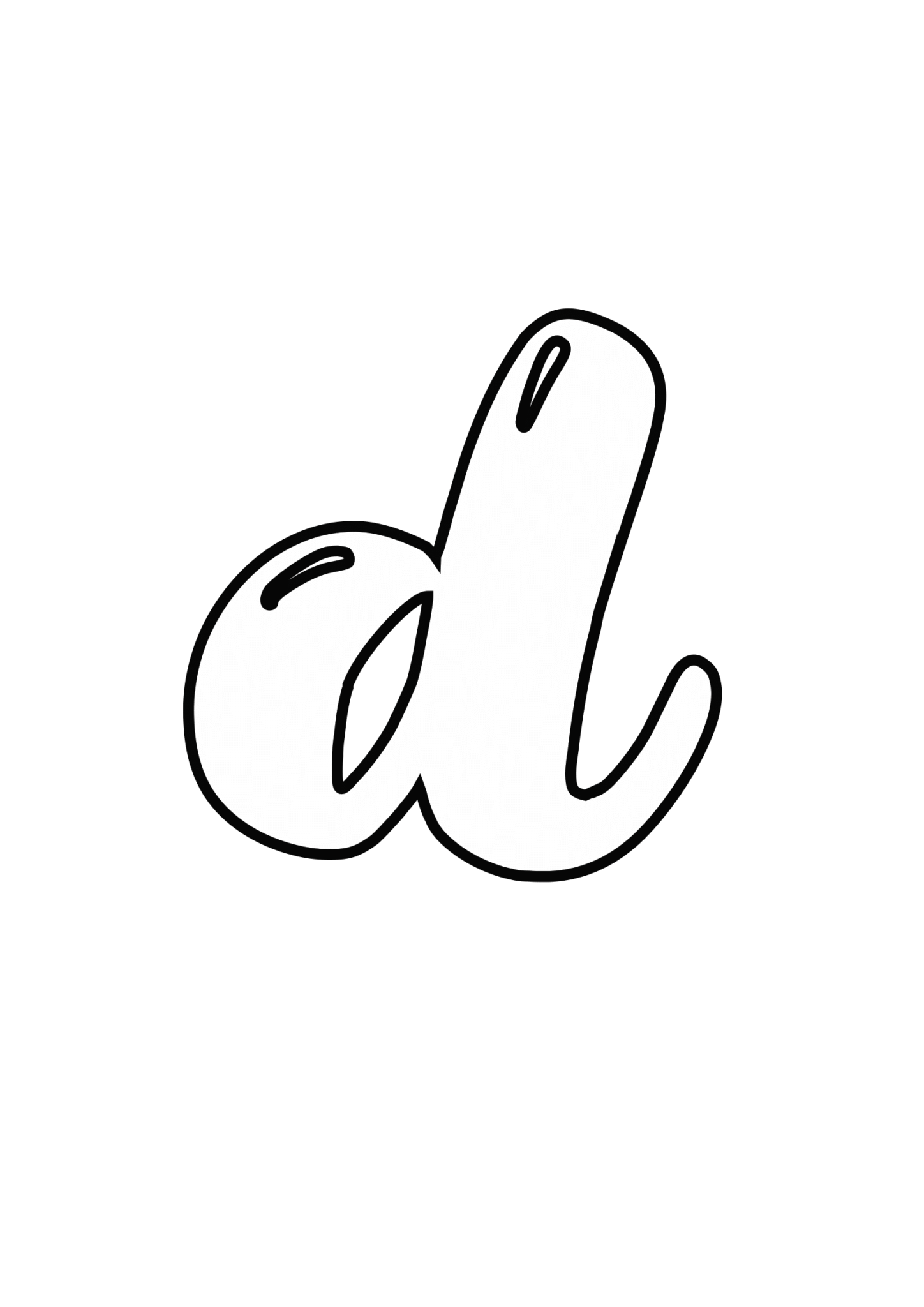 Download Printable Bubble Letter D - Bubble Letters