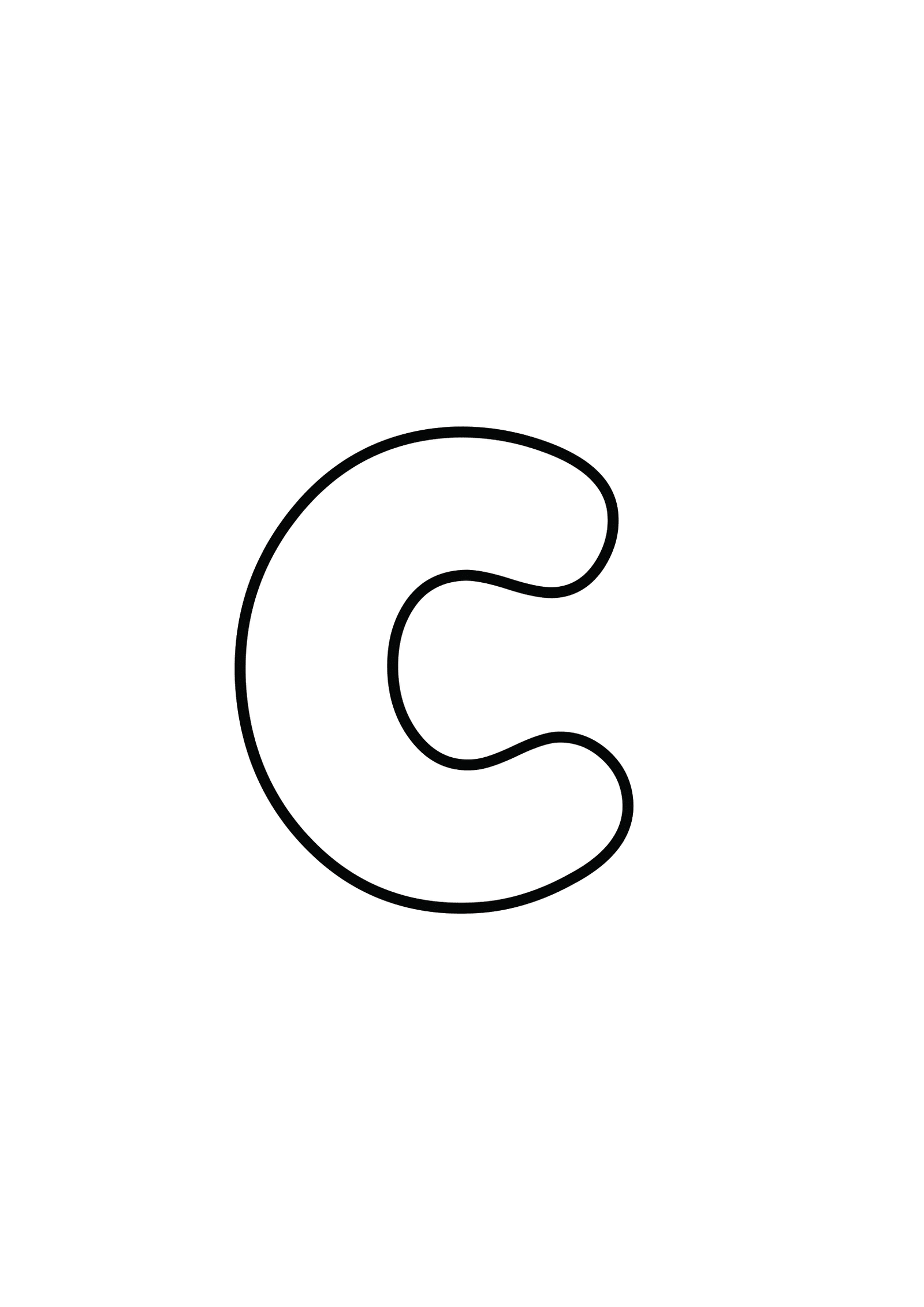 Download Printable Bubble Letter C - Bubble Letters