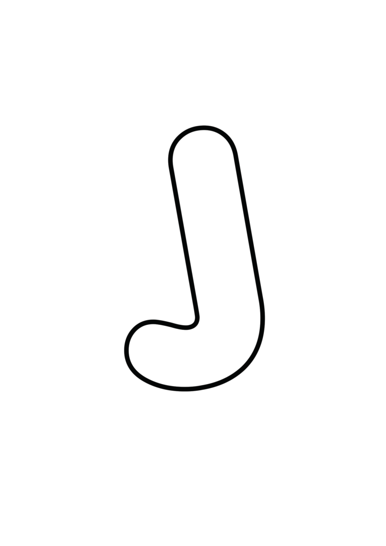 Download Printable Bubble Letter J - Bubble Letters