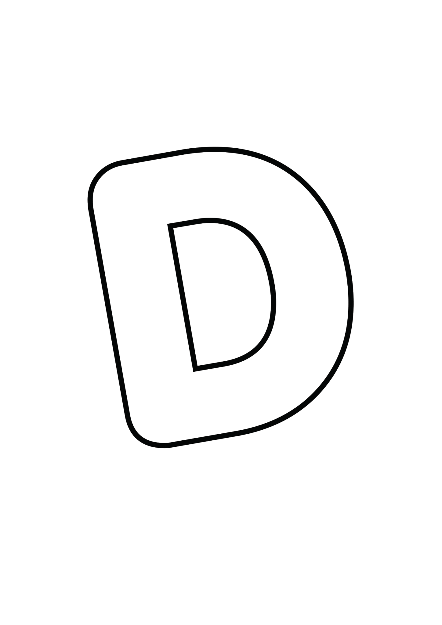 Download Printable Bubble Letter D - Bubble Letters