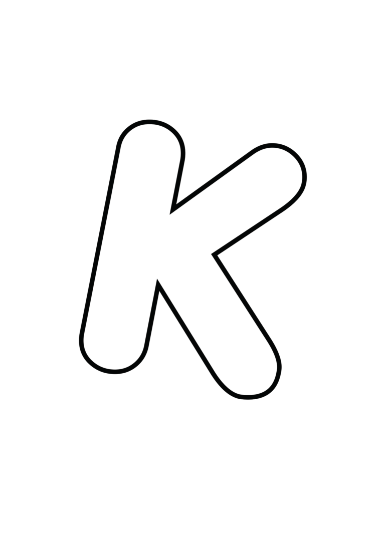 Download Printable Bubble Letter K - Bubble Letters