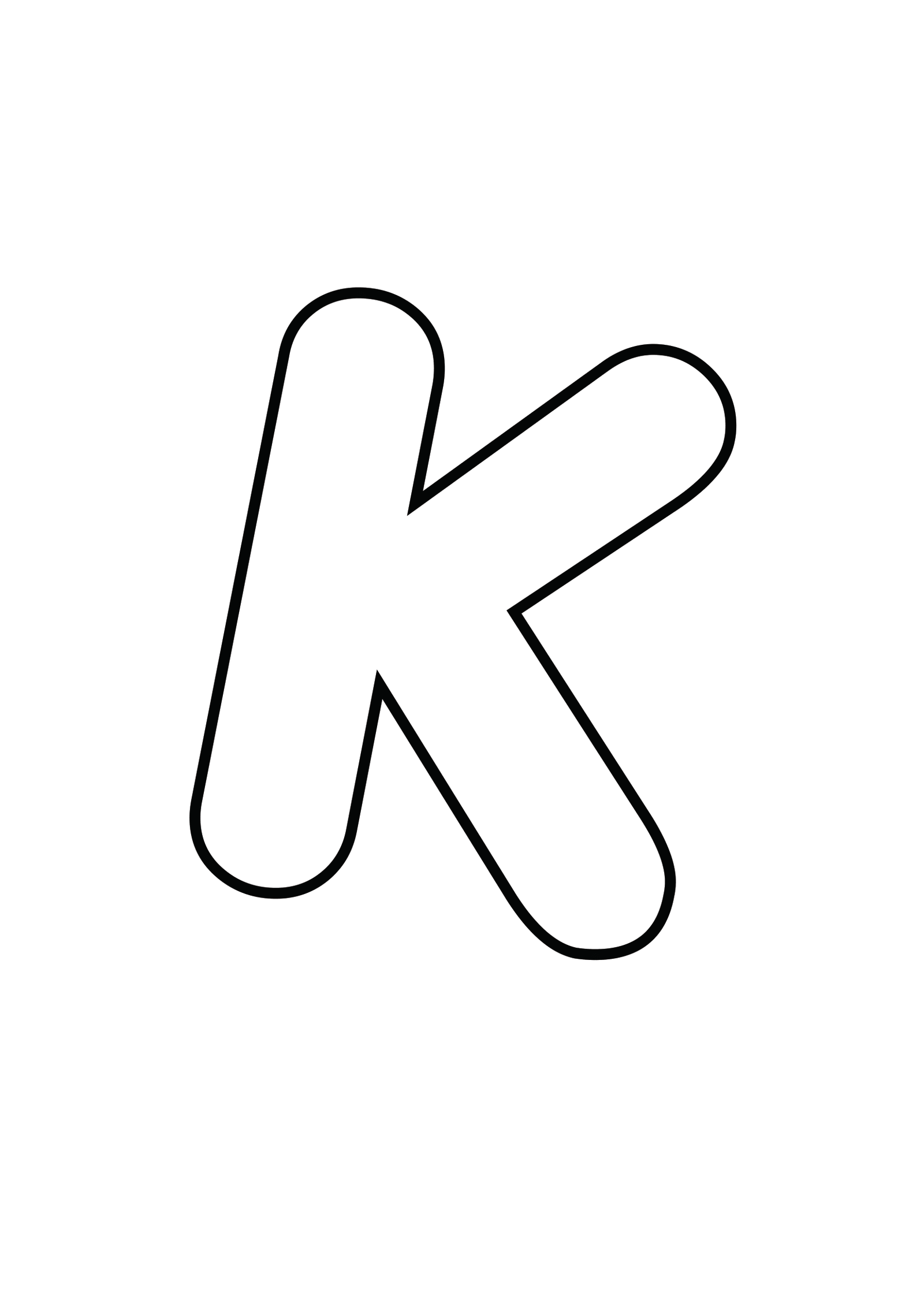 Download Printable Bubble Letter K - Bubble Letters