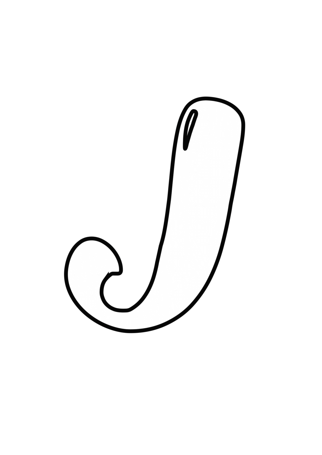 Download Printable Bubble Letter J - Bubble Letters